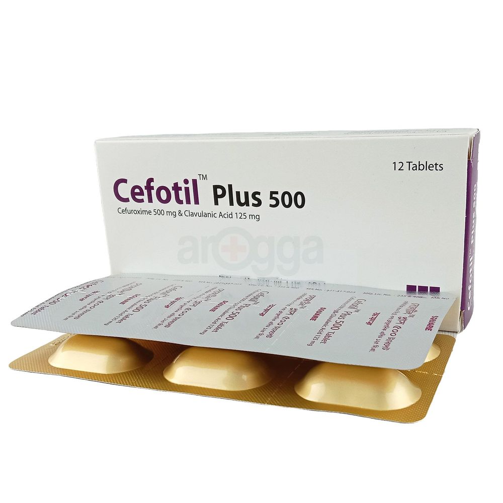 Cefotil Plus 500mg+125mg Tablet - Arogga Online Pharmacy