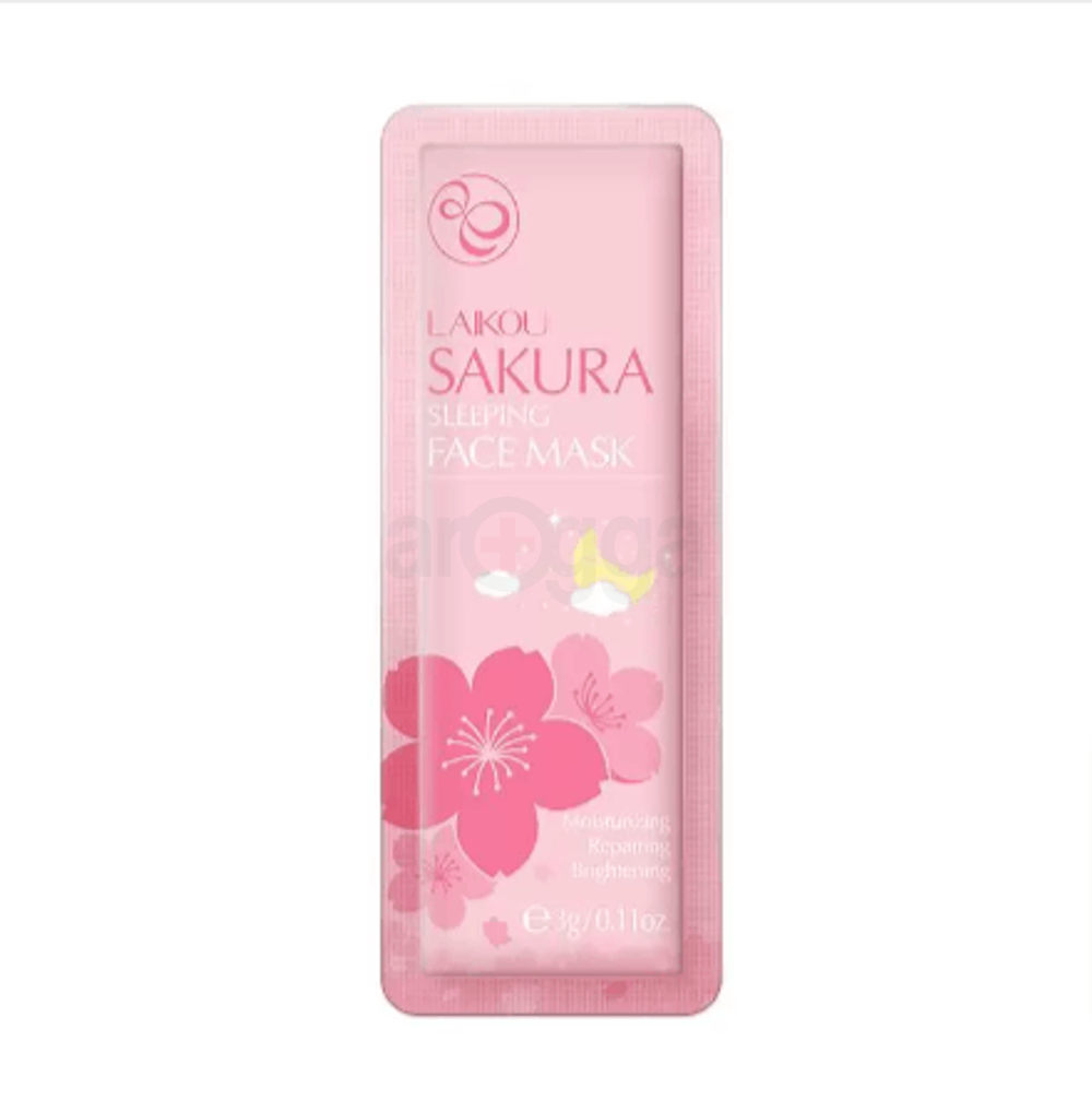 Laikou Sakura Sleeping Face Mask 3g - Arogga Beauty Store