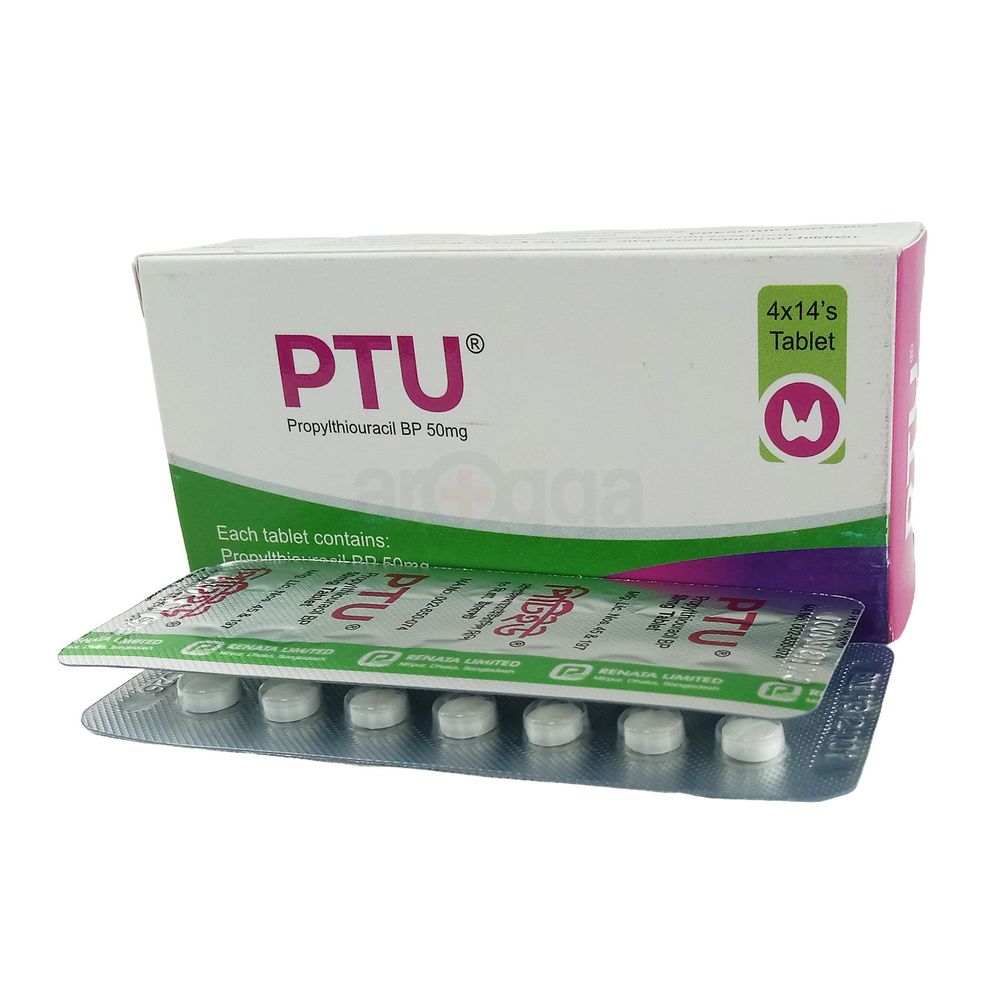 PTU 50mg Tablet - Arogga Online Pharmacy