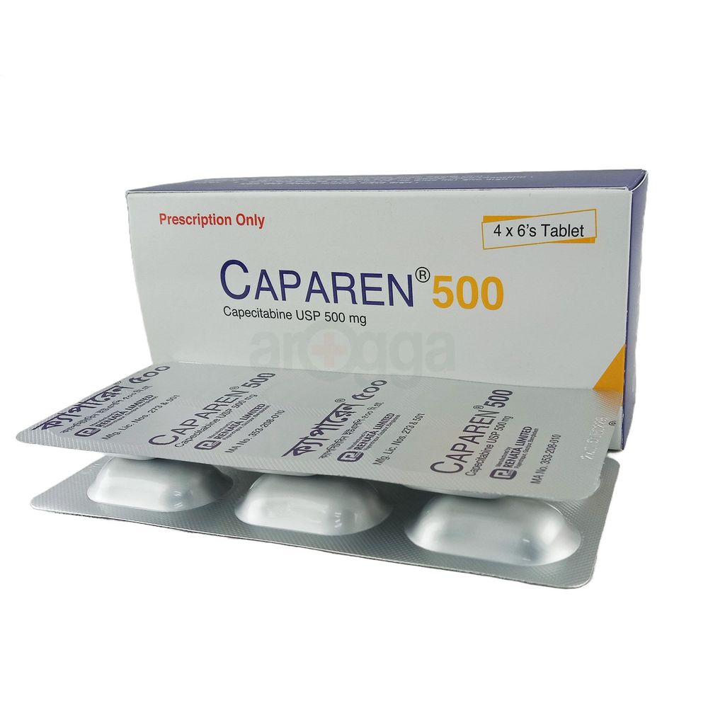 Caparen 500mg Tablet - Arogga Online Pharmacy
