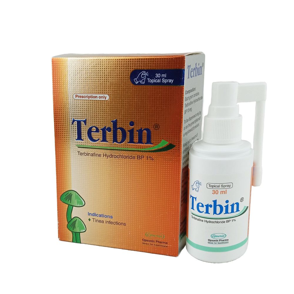 Terbin Spray 1% Spray - Arogga Online Pharmacy