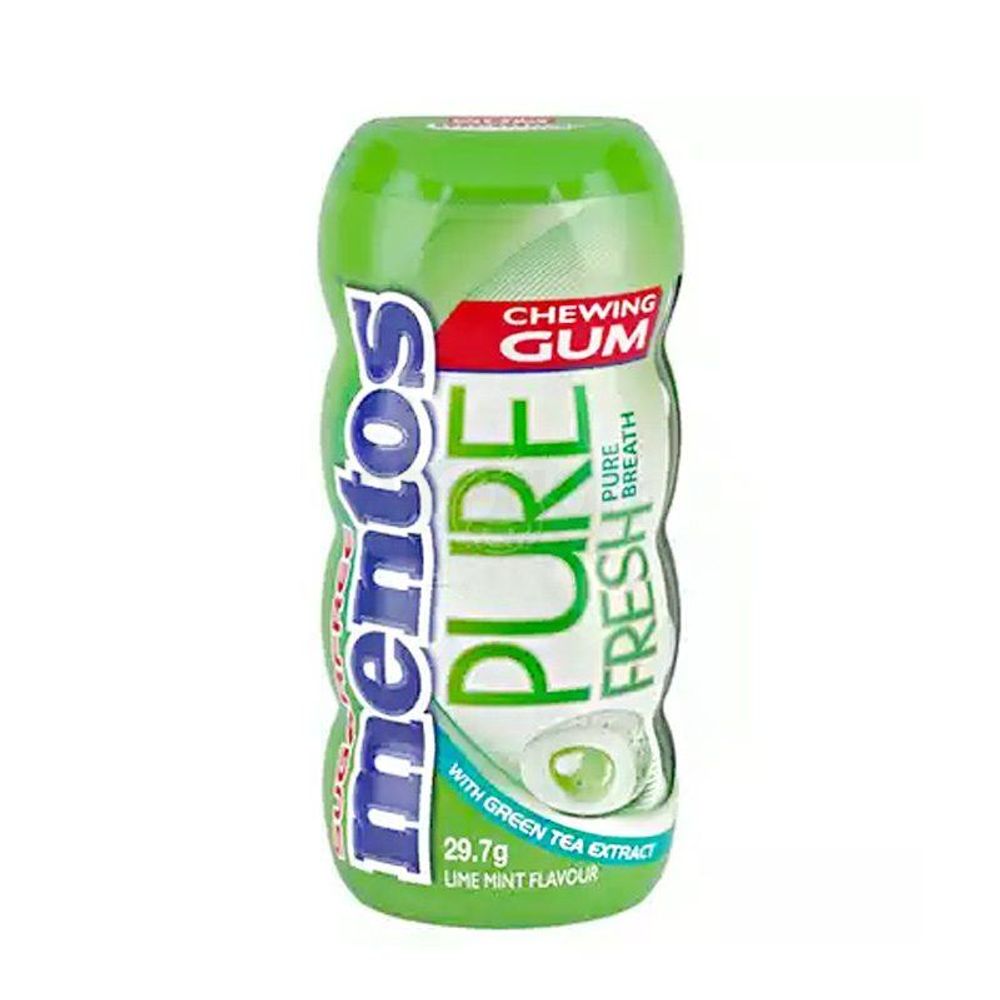 Mentos Pure Fresh Chewing Gum Lime Mint Flavor - Arogga Ltd