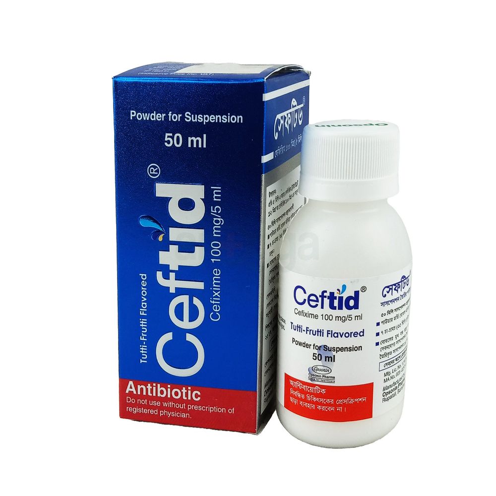 Ceftid 100mg/5ml Powder for Suspension - Arogga Online Pharmacy