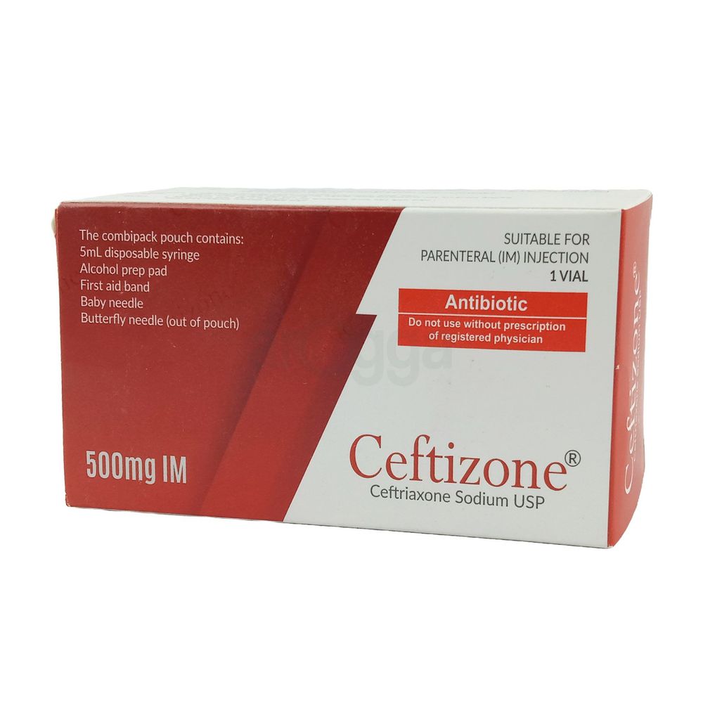Ceftizone 500mg IM 500mg Injection - Arogga Online Pharmacy