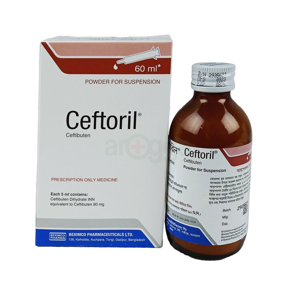 Ceftoril 90mg/5ml Suspension - Arogga Online Pharmacy