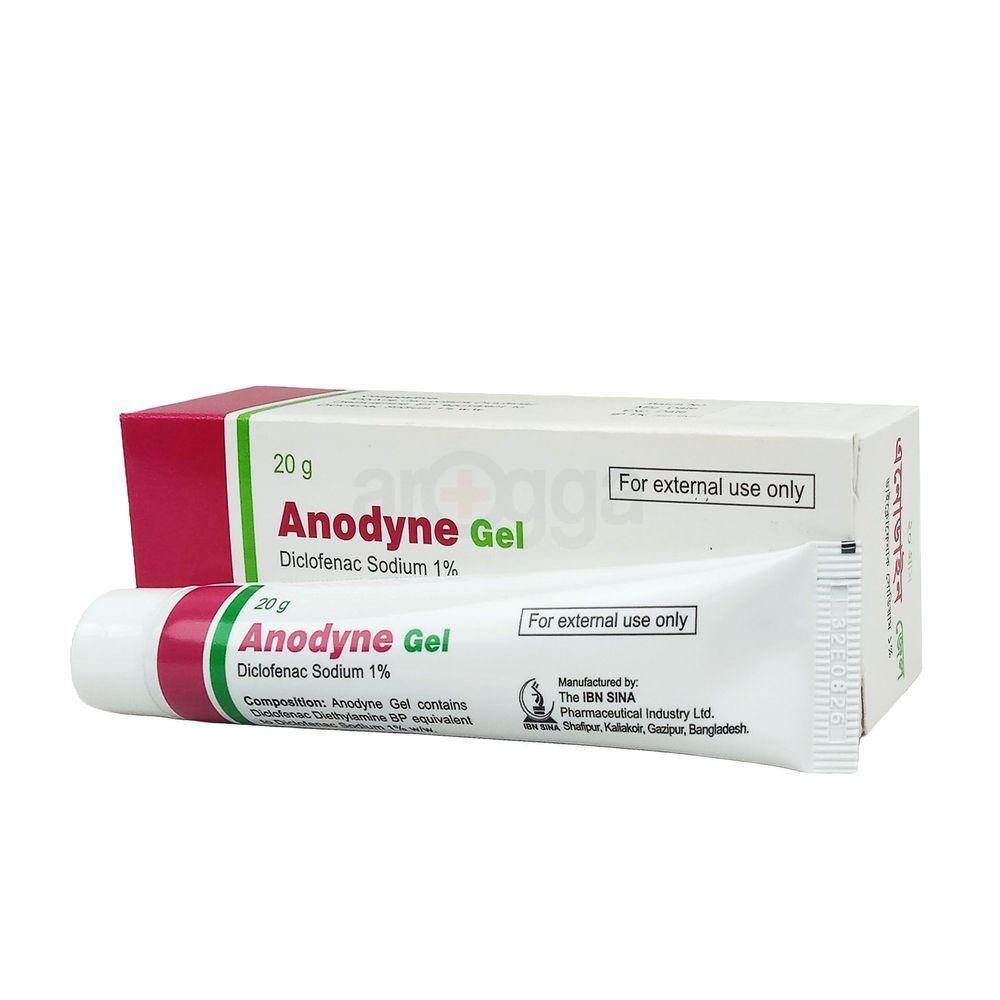 Anodyne 1% 20gm 1% Gel - Arogga Online Pharmacy