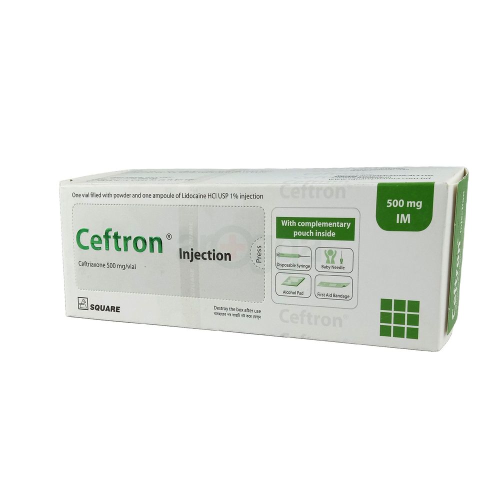 Ceftron 500 IM 500mg/vial Injection - Arogga Online Pharmacy
