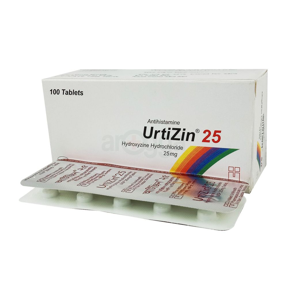 Urtizin 25mg Tablet - Arogga Online Pharmacy