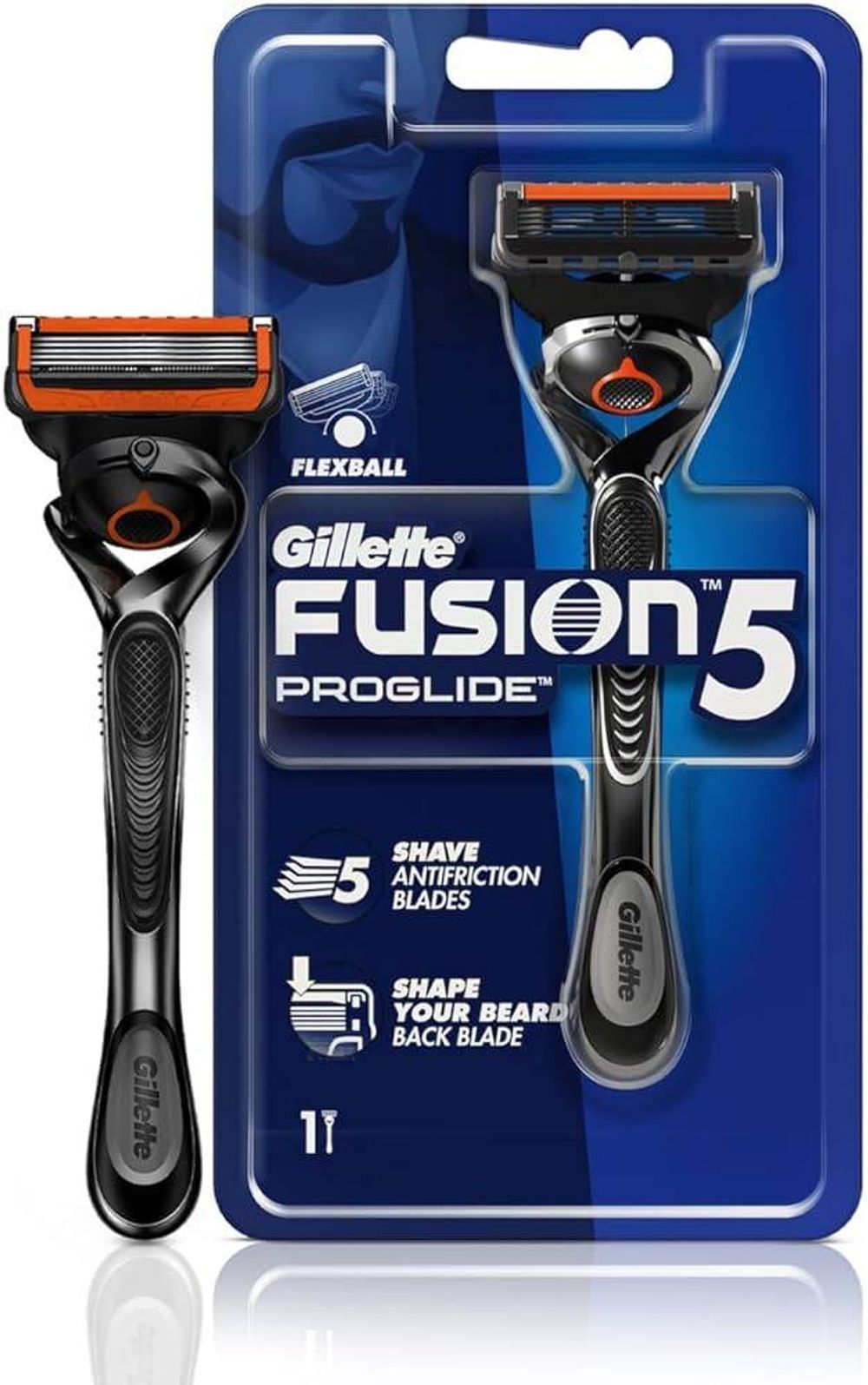 Gillette Fusion Proglide Razor for Men | Pack of 1 | with styling back ...