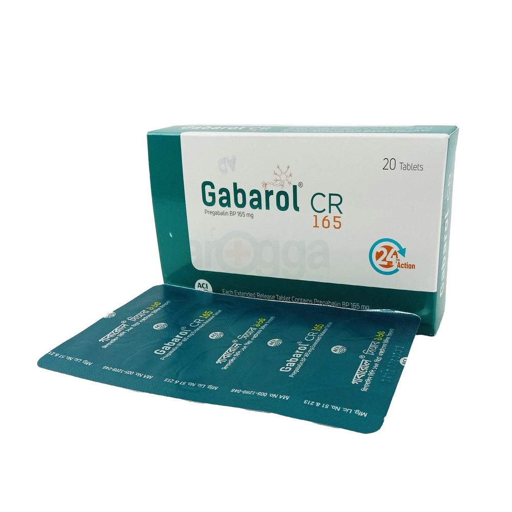 Gabarol CR 165mg Tablet - Arogga Online Pharmacy