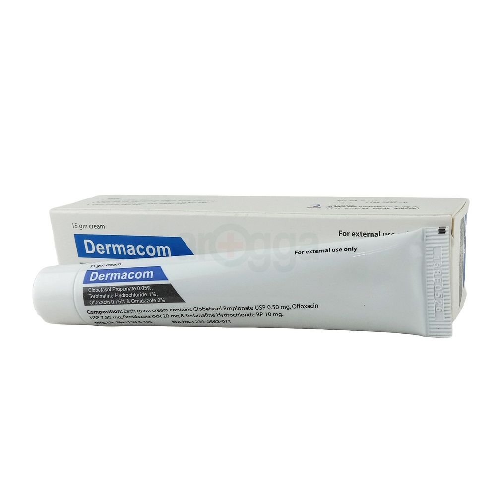 Dermacom Cream 0.05%+0.75%+2%+1% Cream - Arogga Online Pharmacy