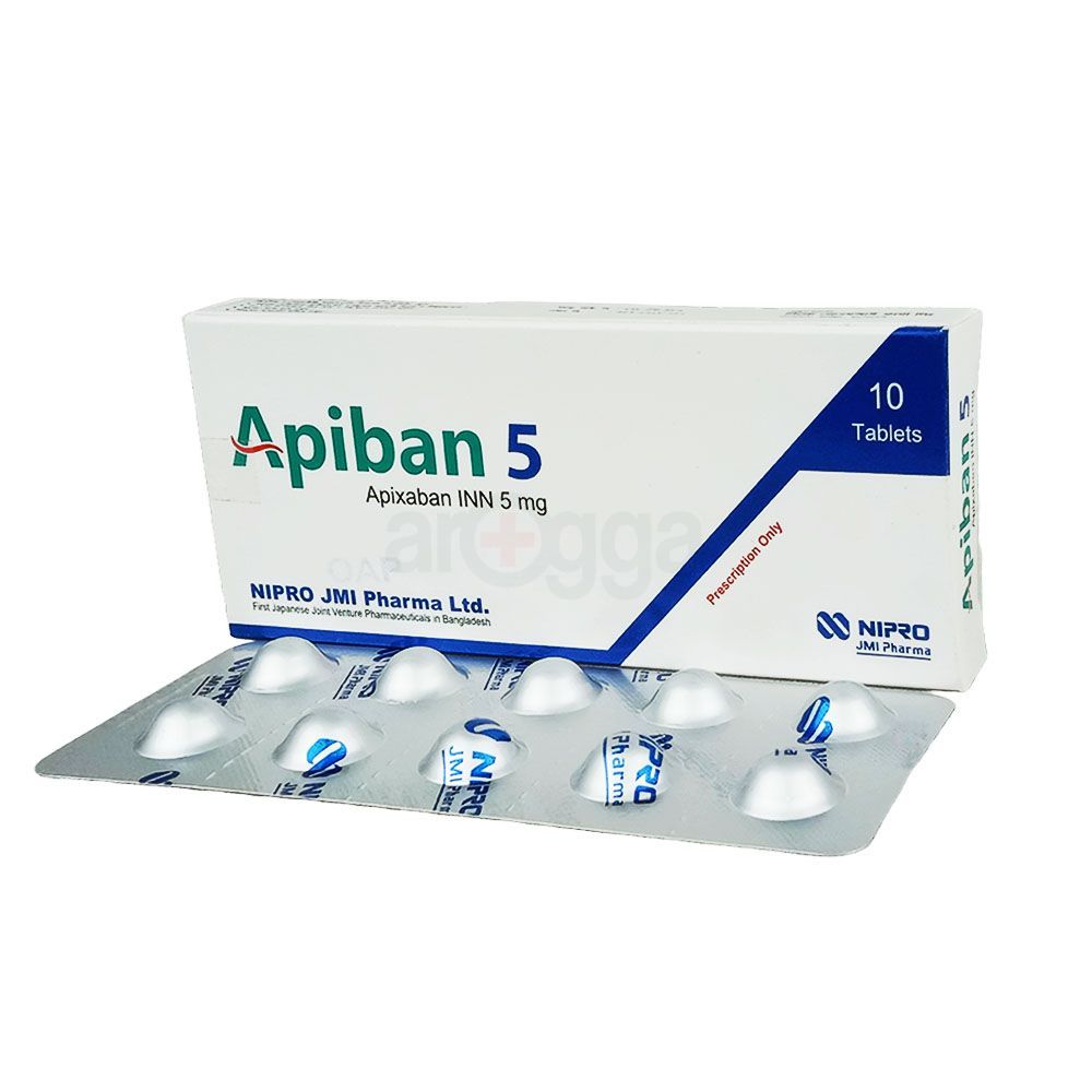 Apiban 5mg Tablet - Arogga Online Pharmacy