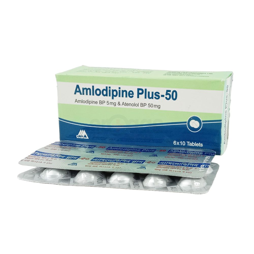 Amlodipine Plus 50 5mg+50mg Tablet - Arogga Online Pharmacy