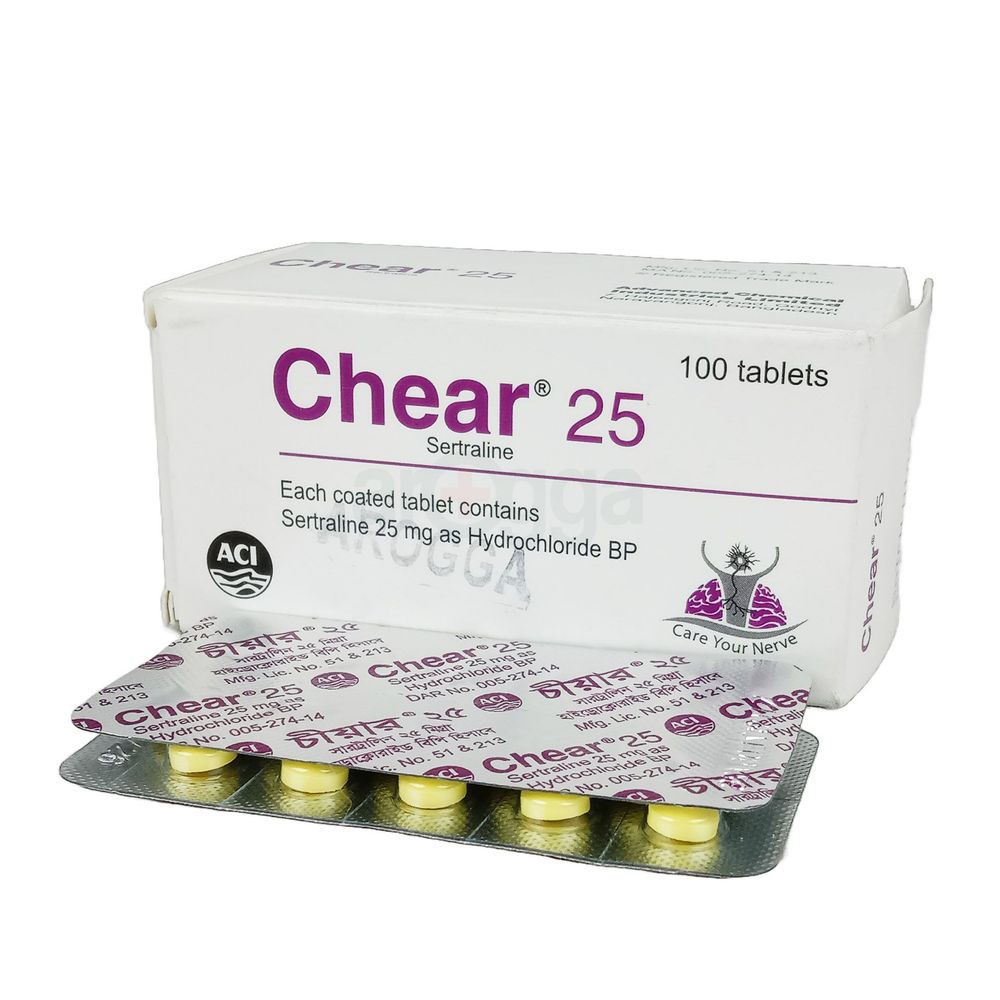 Chear 25mg Tablet - Arogga Online Pharmacy