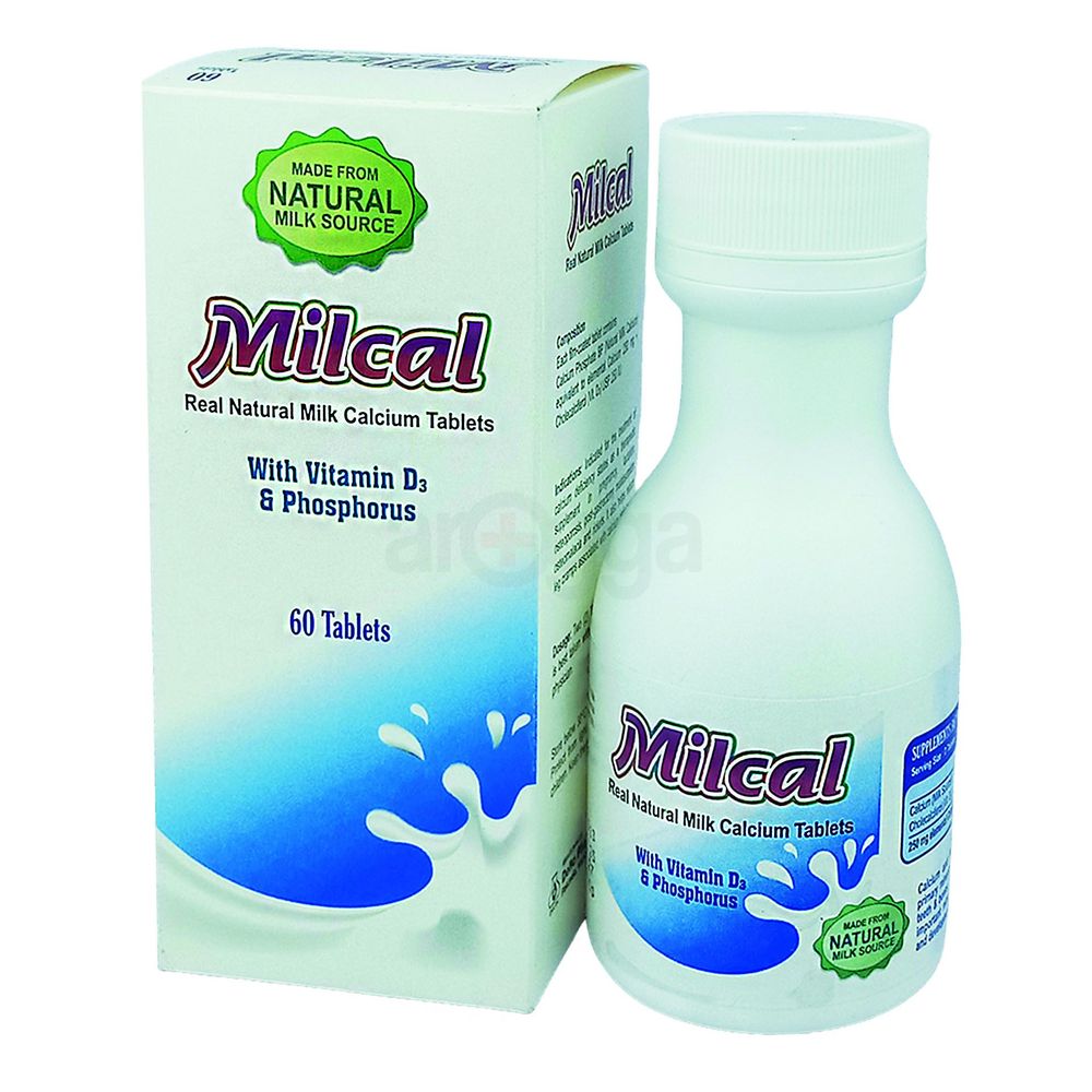 Milcal 250mg+250IU Tablet - Arogga Online Pharmacy