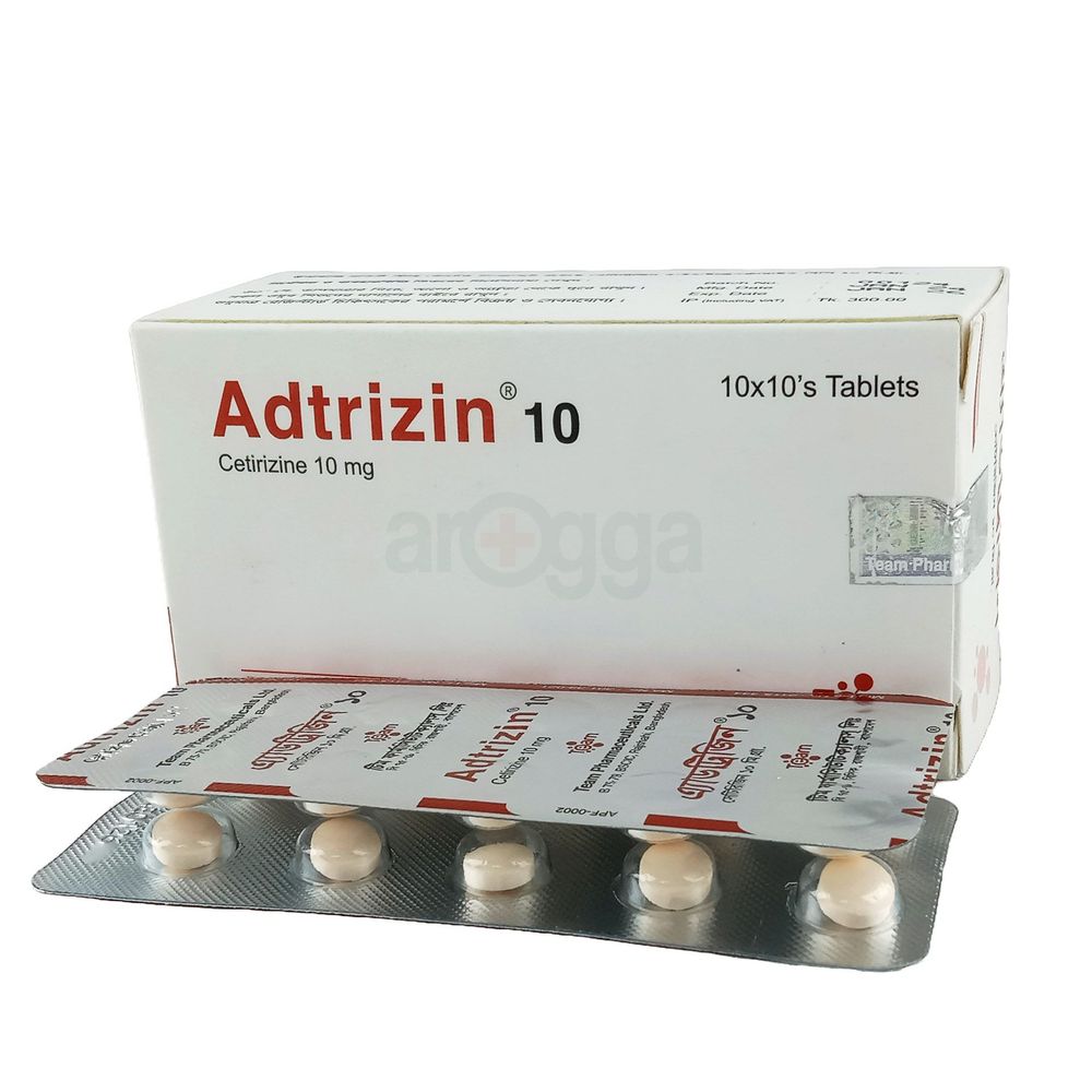 Adtrizin 10mg Tablet - Arogga Online Pharmacy
