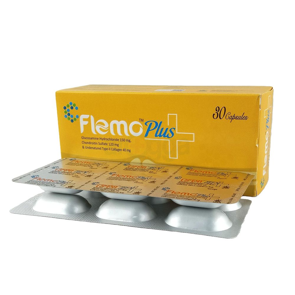 Flemo Plus 40 mg+150 mg+120 mg capsule - Arogga Online Pharmacy