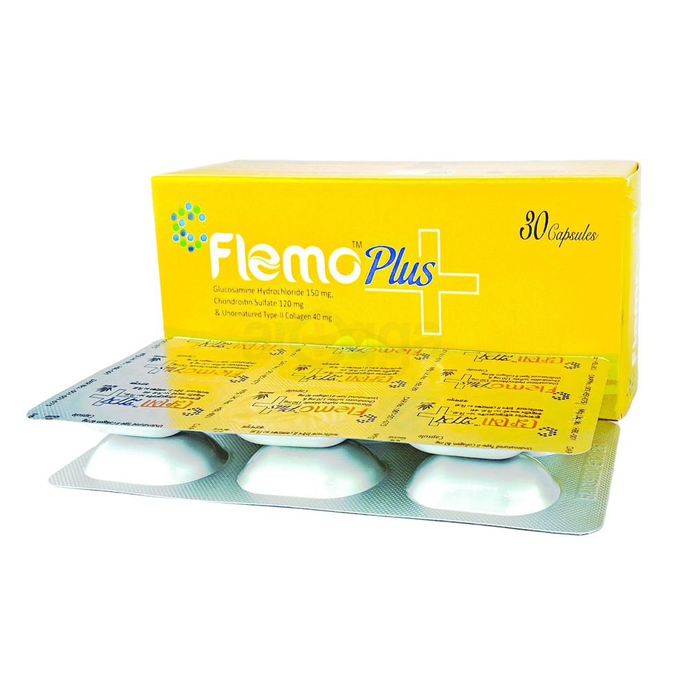 Flemo Plus 40 mg+150 mg+120 mg capsule - Arogga Online Pharmacy