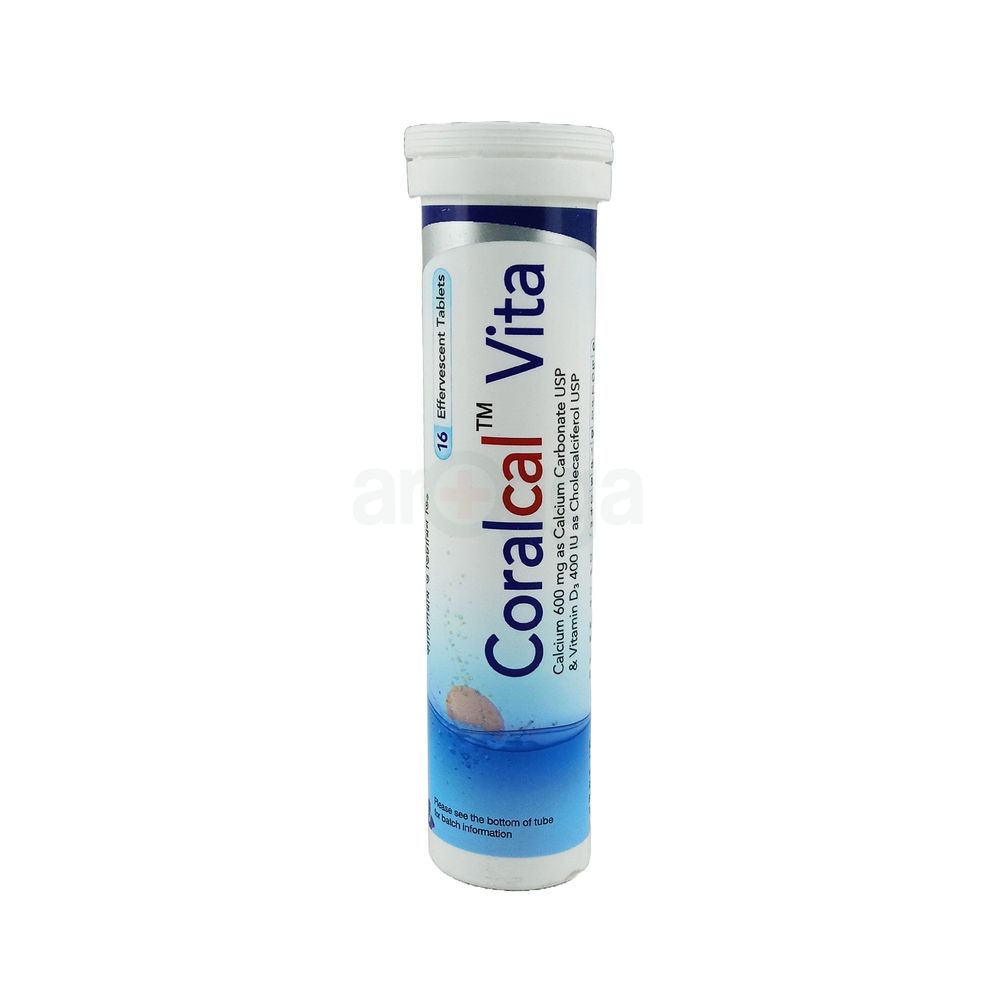 Coralcal-Vita 600mg+400IU Tablet - Arogga Online Pharmacy