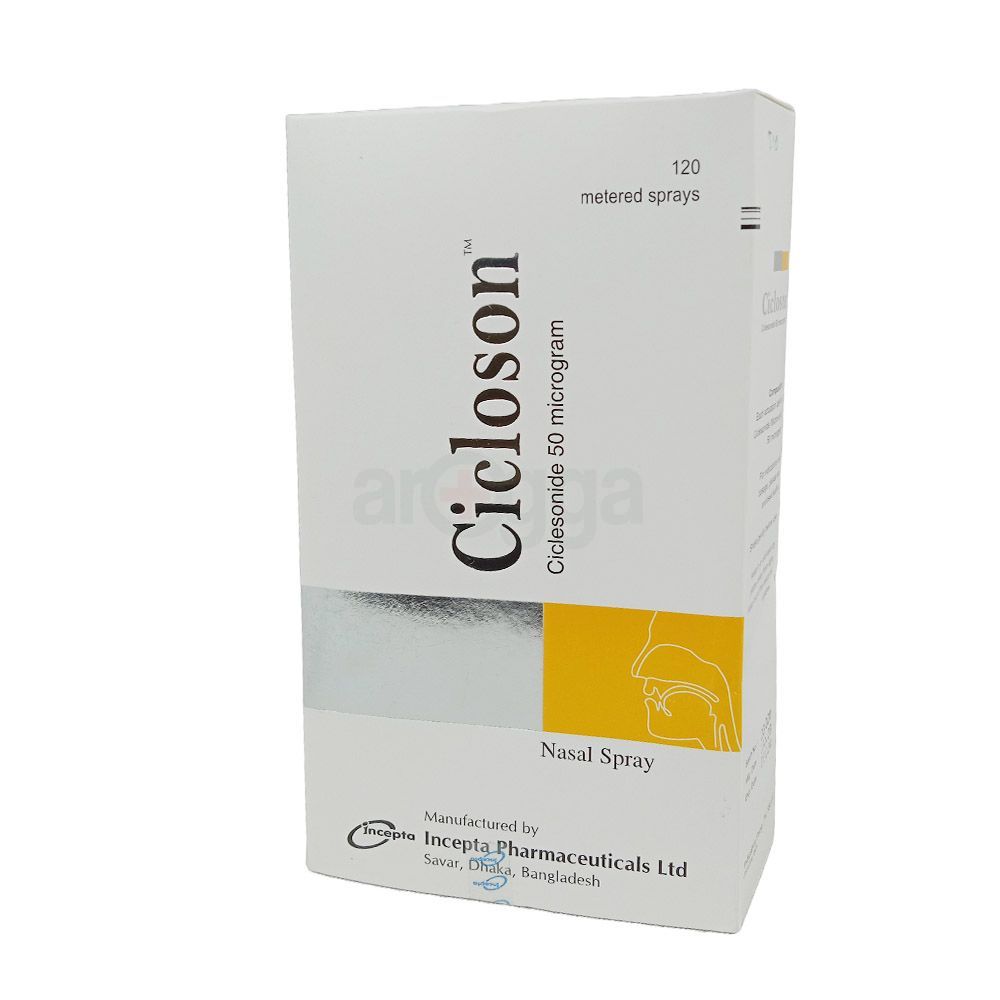 Cicloson Nasal Spray 50mcg/Spray Nasal Spray - Arogga Online Pharmacy