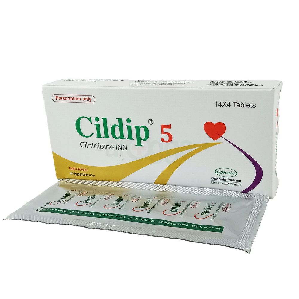 Cildip 5mg Tablet - Arogga Online Pharmacy