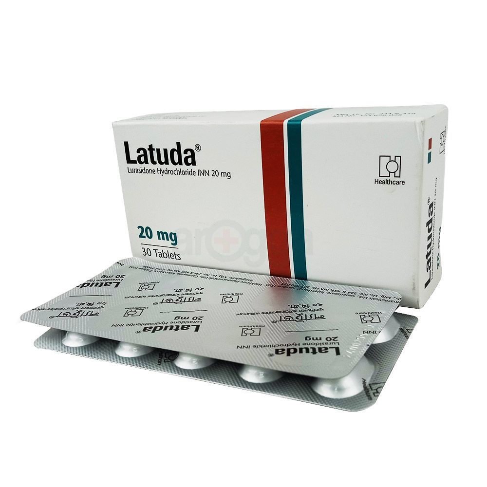 Latuda 20mg Tablet - Arogga Online Pharmacy