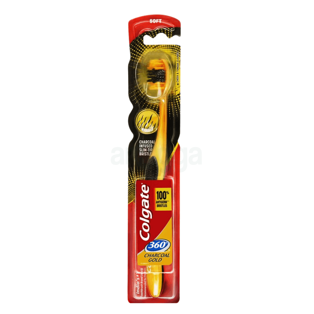 Colgate 360 Charcoal Gold Toothbrush - Arogga Beauty Store
