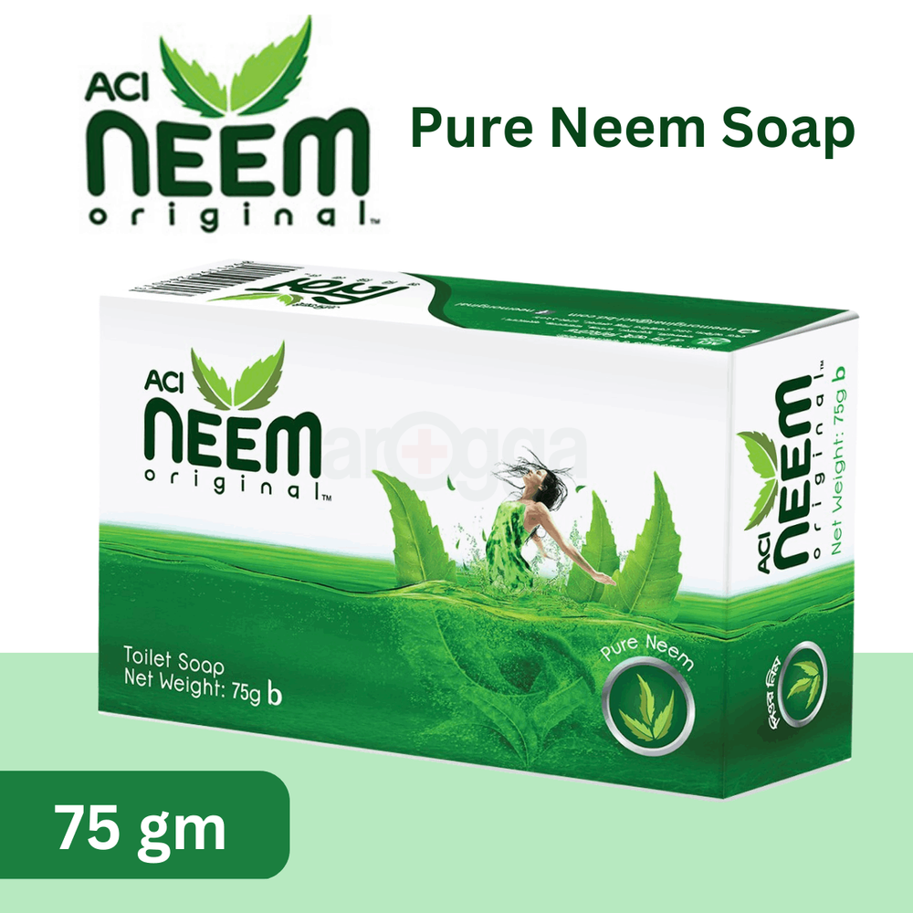 ACI Neem Original Pure Neem Soap 75g - Arogga Beauty Store