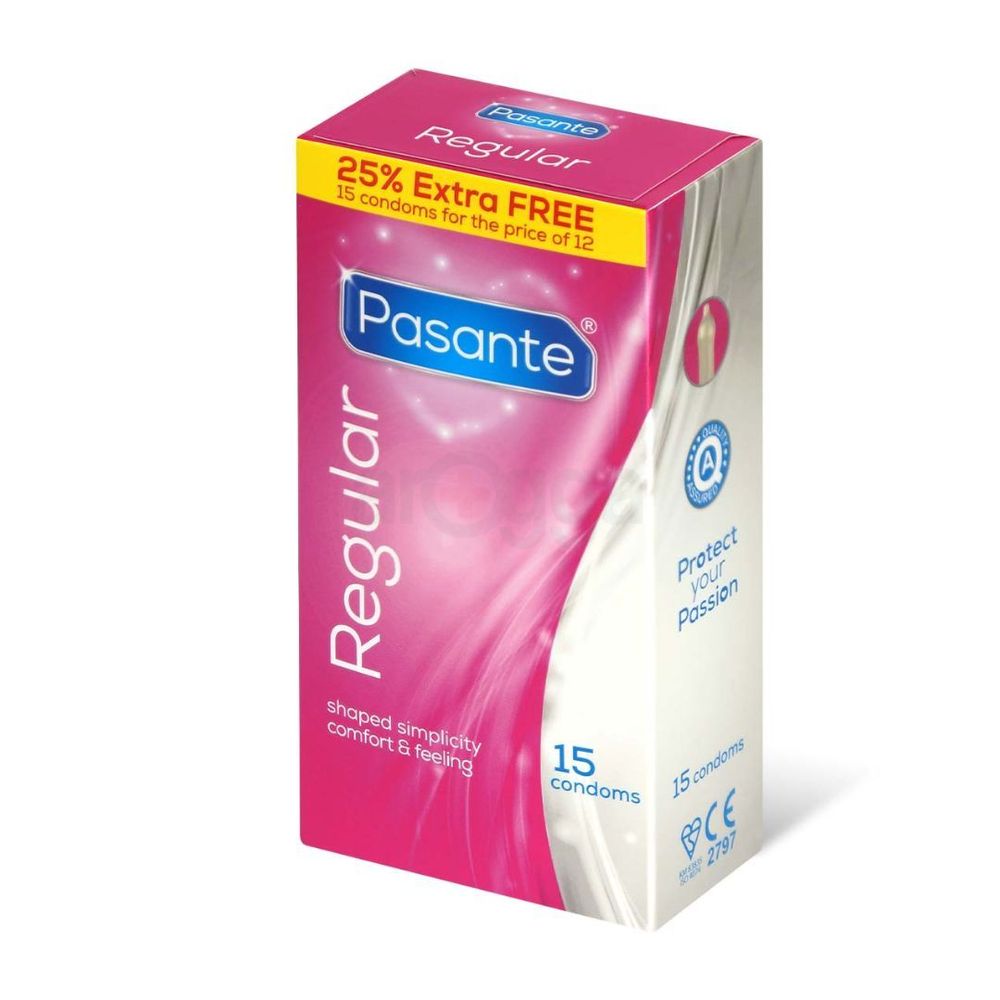 Pasante Regular Condom 15's Pack - Arogga Online Pharmacy