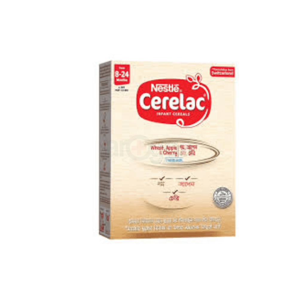Nestlé Cerelac Wheat & Apple,Cherry Baby Food BIB (8+24 Months) 350gm ...
