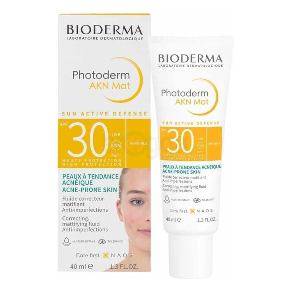 Bioderma Photoderm AKN Mat Sun Active Defense SPF 30 PA+++ UVB & UVA ...