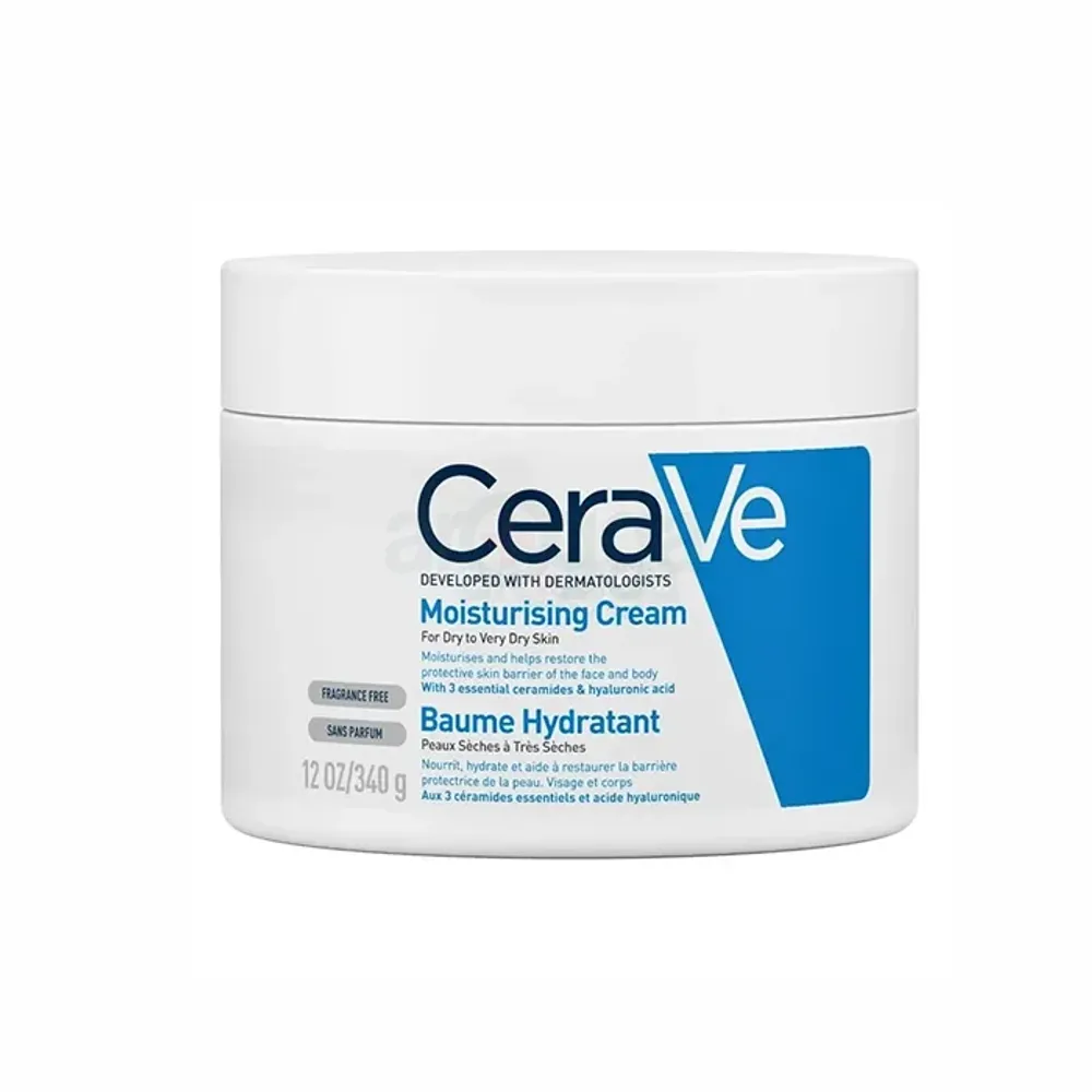 Cerave Moisturising Cream for Dry to Very Dry Skin 340g - Arogga Beauty ...