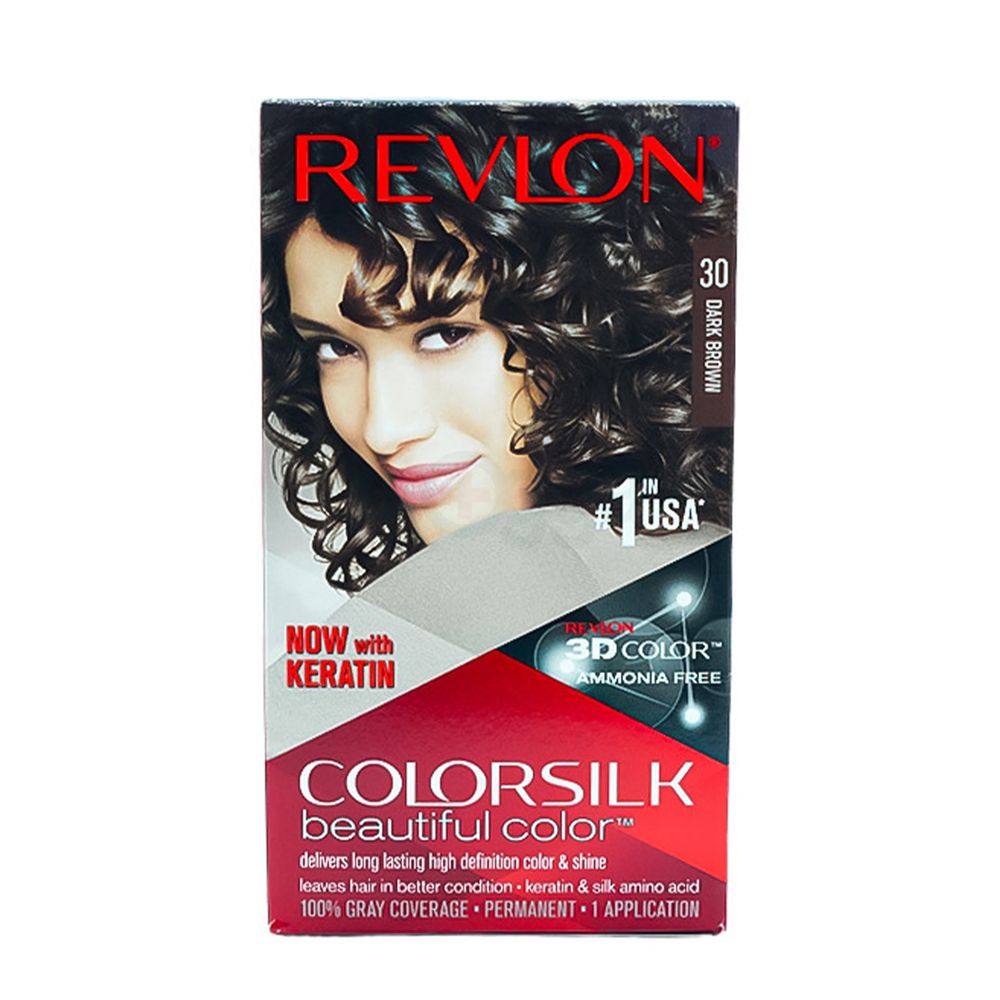 Revlon Colorsilk Beautiful Color-30 Dark Brown - Arogga Beauty Store