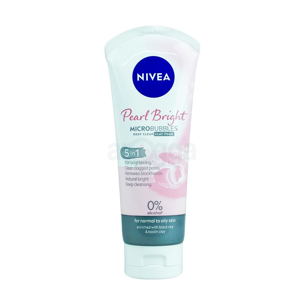 Nivea Pearl Bright Microbubbles Deep Clean Clay Foam price in ...