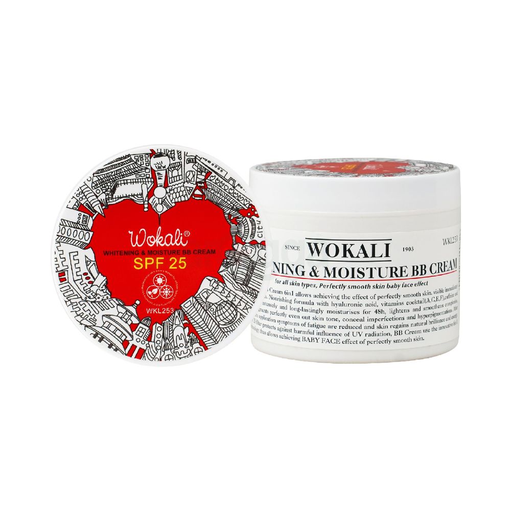 Wokali Whitening & Moisture BB Cream Red - SPF 25 - Arogga Beauty Store