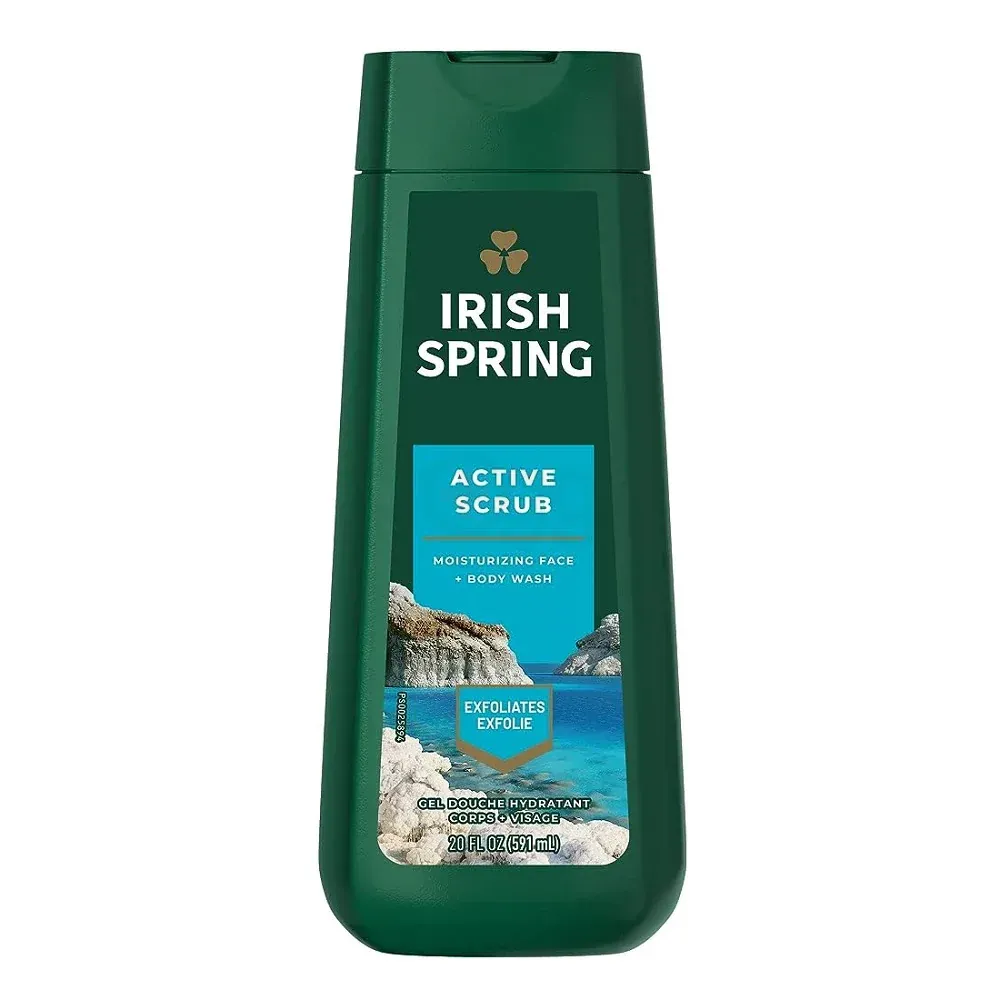 Irish Spring Active Scrub Moisturizing Face & Body Wash - Arogga Beauty ...