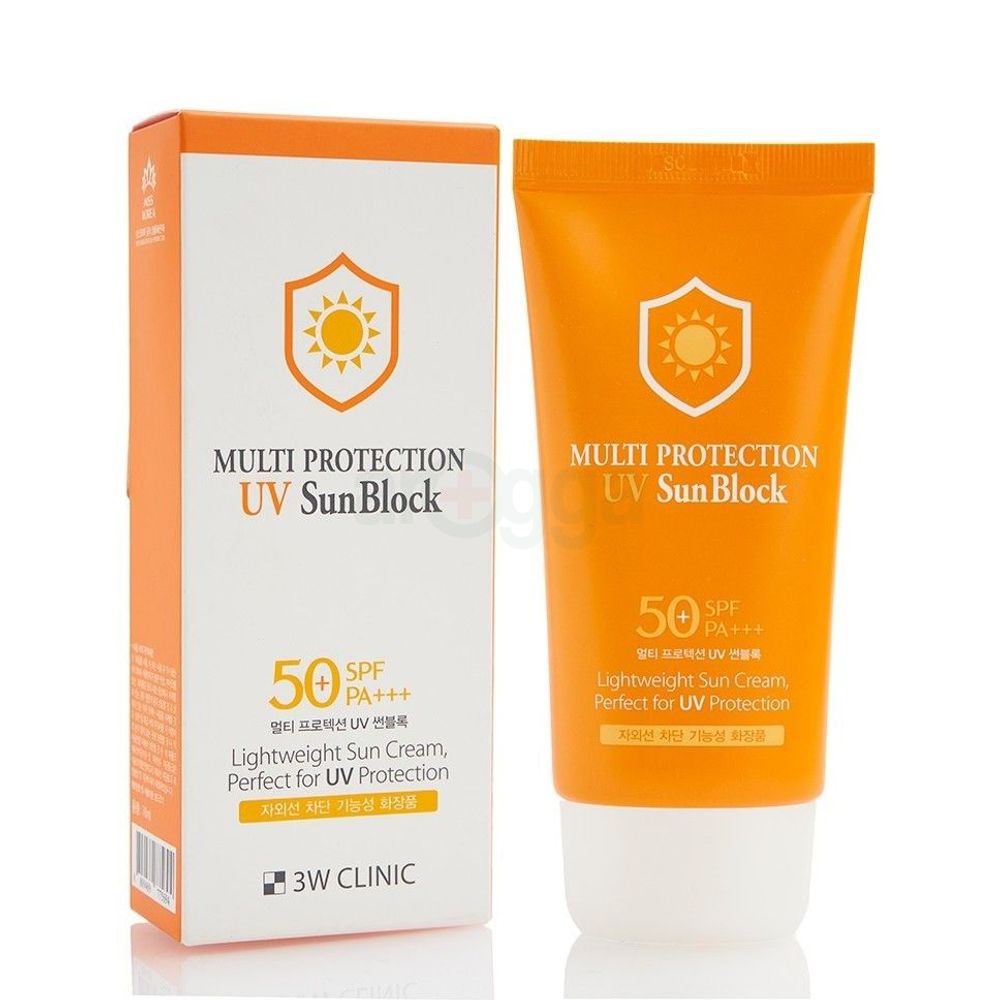 3W Clinic Multi Protection UV Sun Block SPF 50+ PA+++ - Arogga Beauty Store