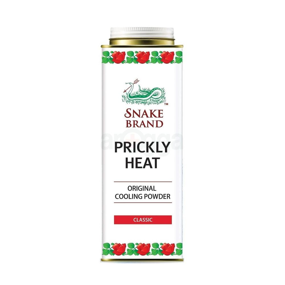Snake Brand Prickly Heat Original Cooling Powder Classic Scent - Arogga ...