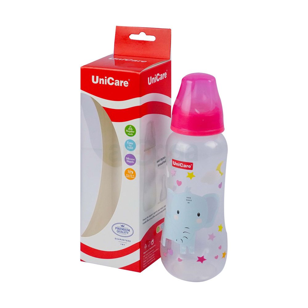 Unicare PP Feeding Bottle 250ml, L 6m+ (MH-003) - Arogga Online Pharmacy