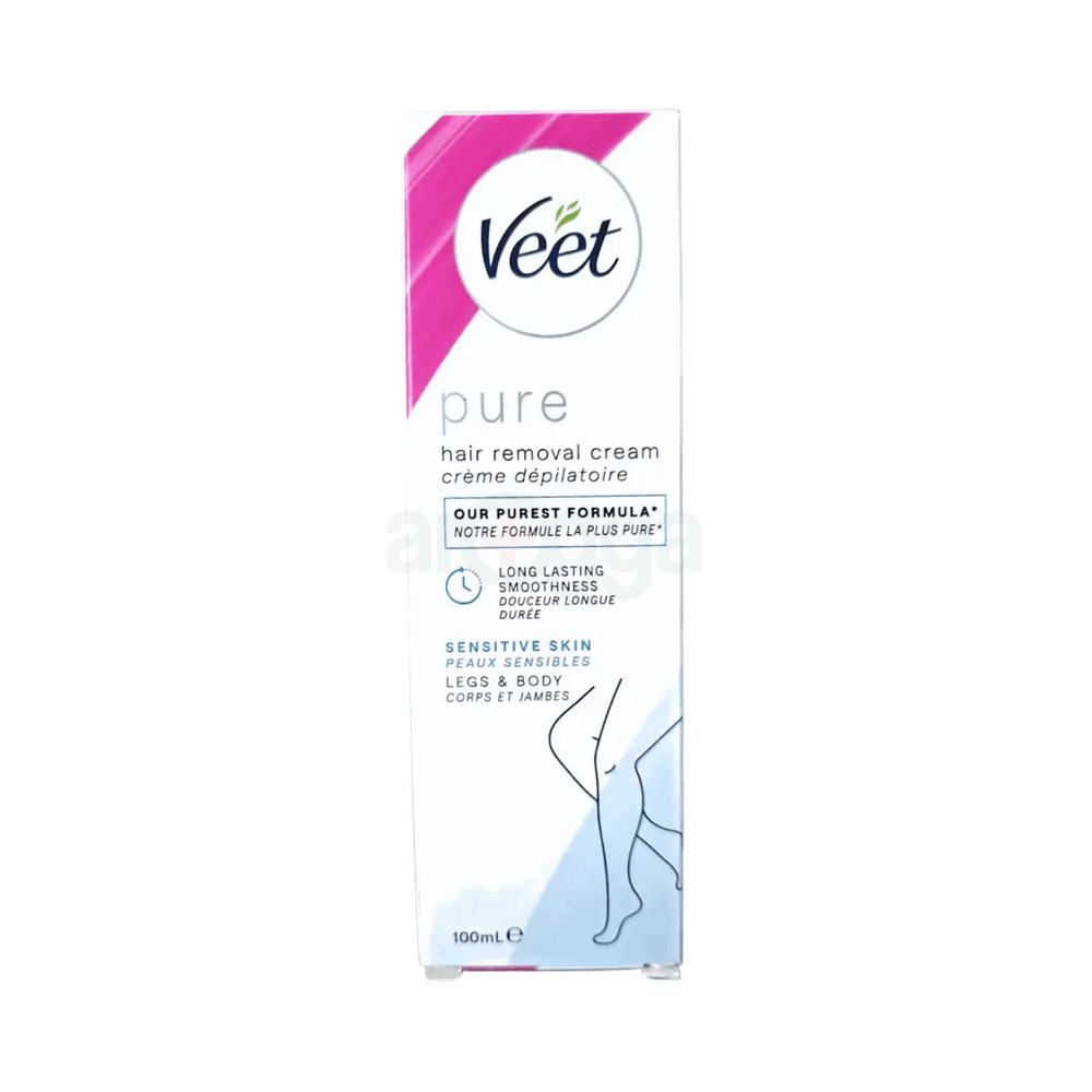 Veet Pure Hair Removal Cream For Sensitive Skin Peaux Sensibles Legs ...