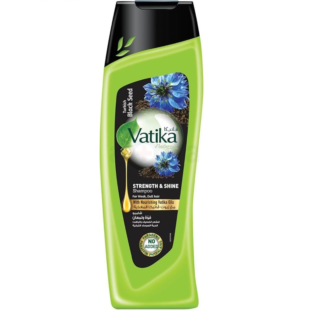 Vatika Naturals Turkish Black Seed Strength & Shine Shampoo with ...