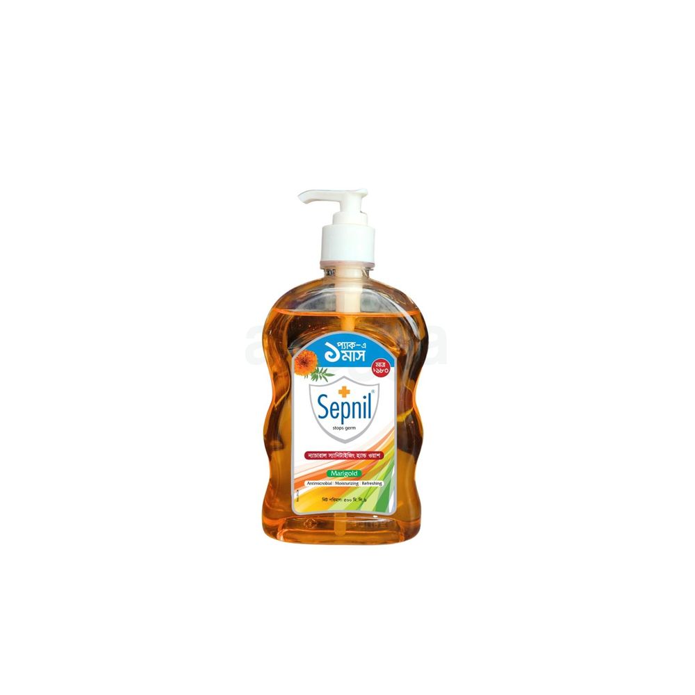 Sepnil Sanitizing Hand Wash (Marigold) 500ml - Arogga Online Pharmacy
