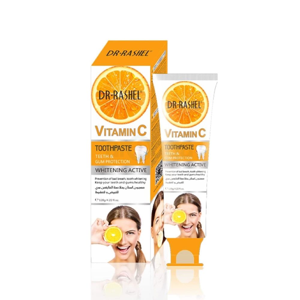 Dr.Rashel Vitamin C Whitening Active Toothpaste - Arogga Beauty Store