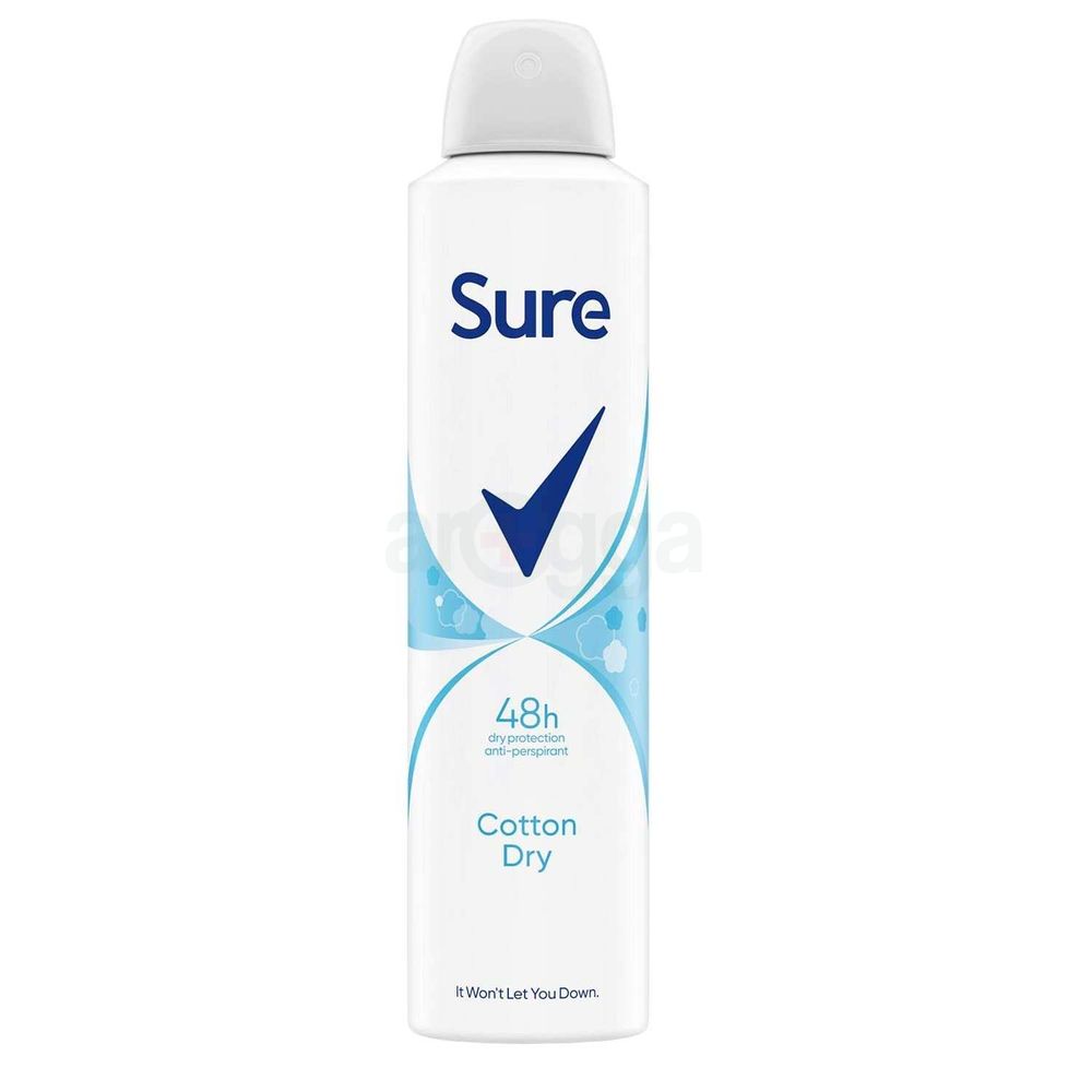 Sure 48H Cotton Dry Anti-Perspirant Deodorant Body Spray with Dry ...