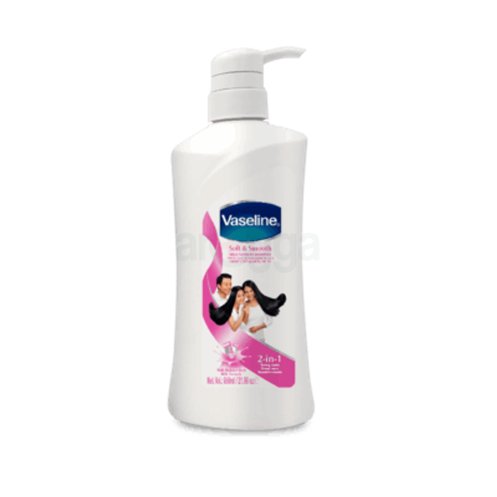 Vaseline Soft & Smooth Milk Nutrients Shampoo 650ml - Arogga Beauty Store