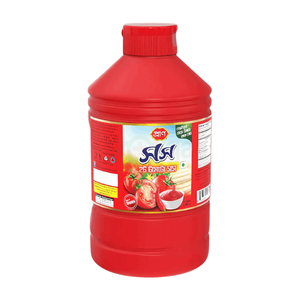 Pran Hot Tomato Sauce Plastic Jar 1kg - Arogga Ltd