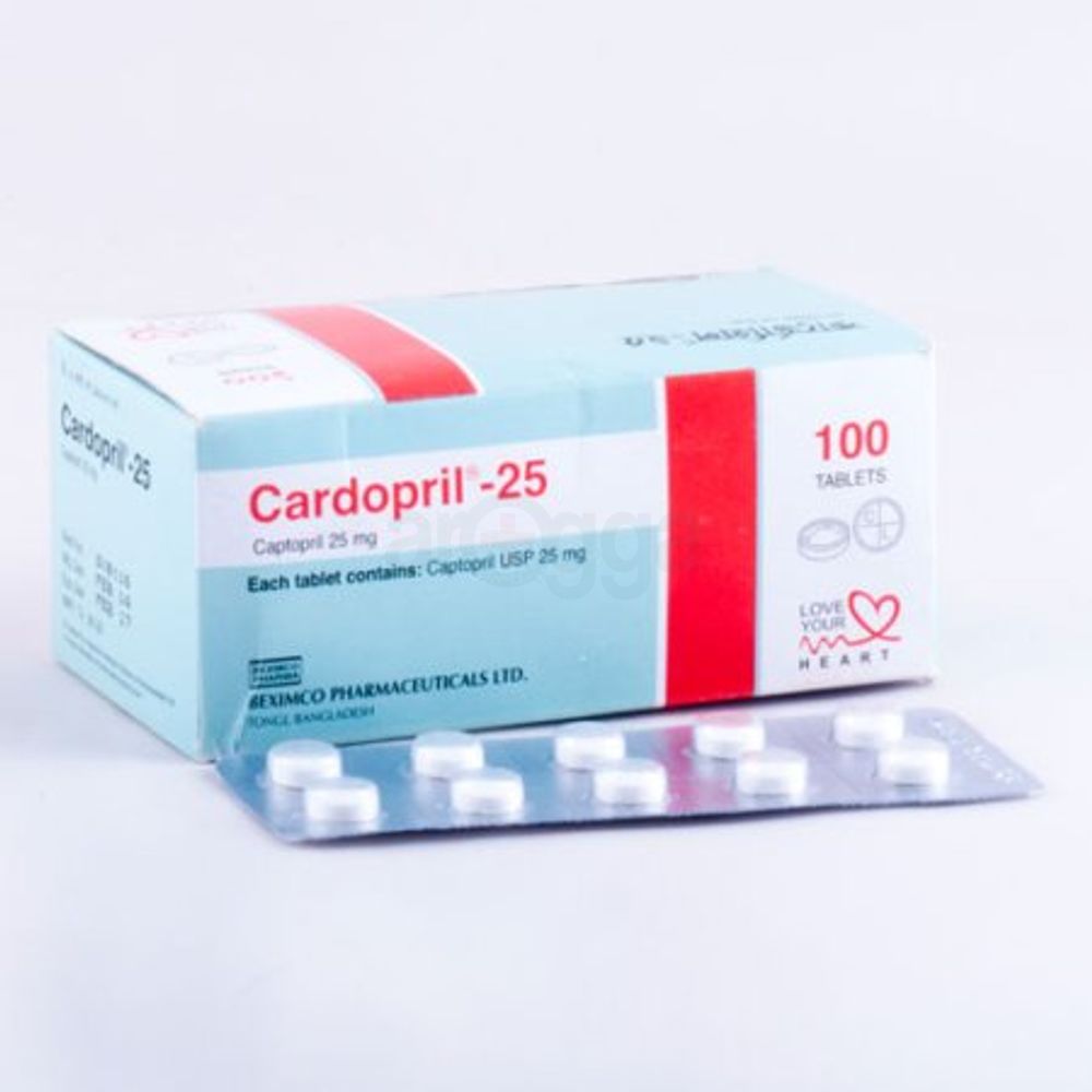 Cardopril 25mg Tablet - Arogga Online Pharmacy