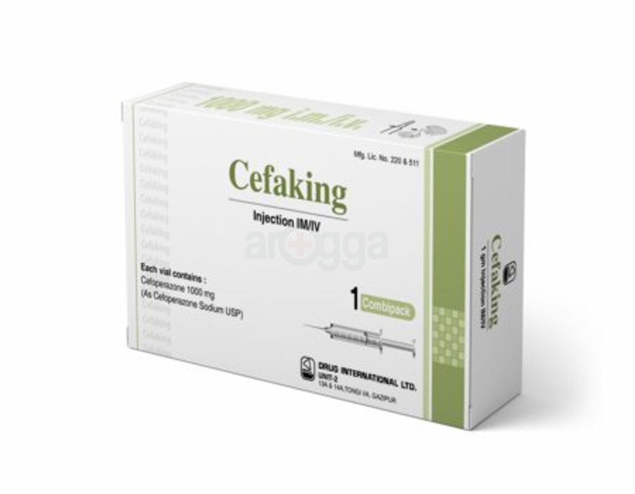 Cefaking 1gm/vial Injection - Arogga Online Pharmacy