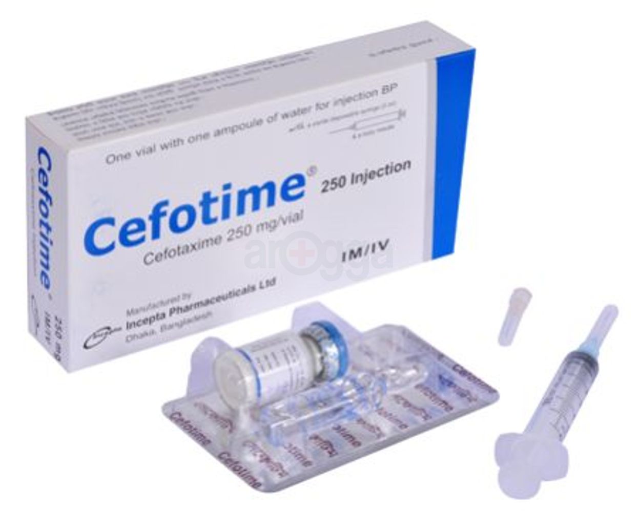 Cefotime 250 IV/IM 250mg/vial Injection - Arogga Online Pharmacy