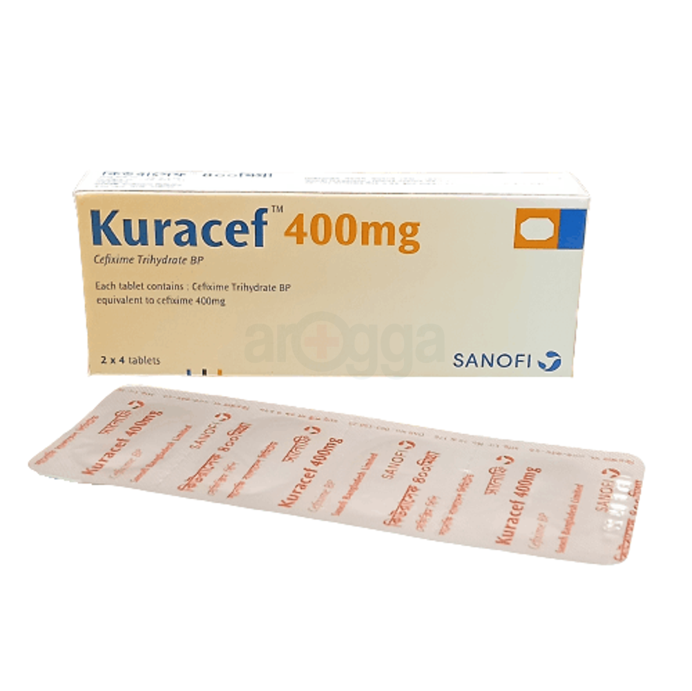 Kuracef 400mg Tablet - Arogga Online Pharmacy